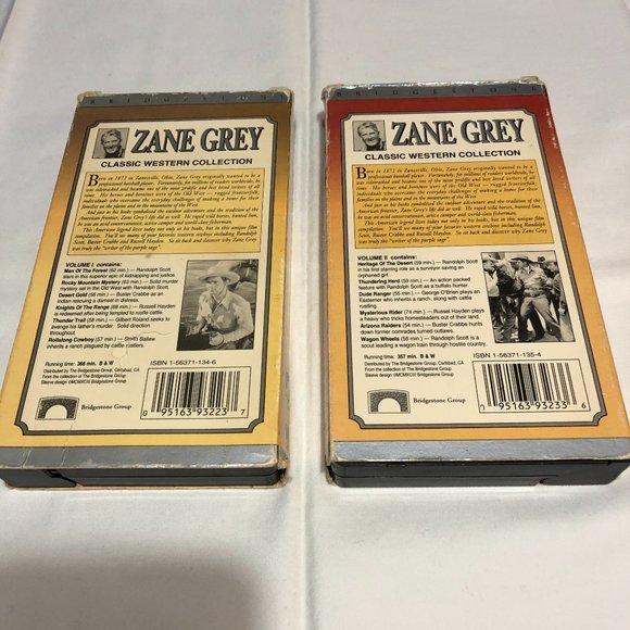 Zane Gray | Other | Zane Gray Limited Edition Movie Volume I And Ii ...